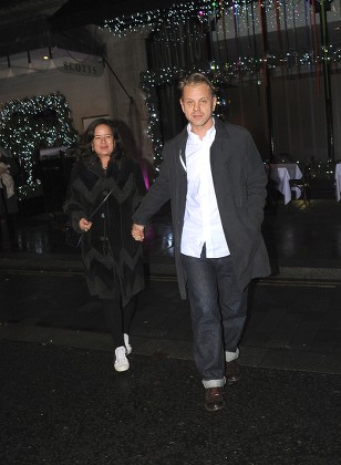 Adrian Fillary Jade Jagger Scotts Restaurant Editorial Stock Photo ...