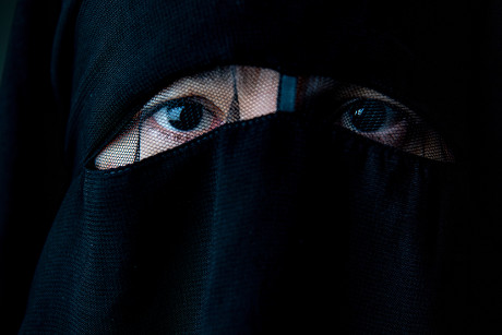 Muslim Woman Pictured Wearing Burka Editorial Stock Photo - Stock Image ...