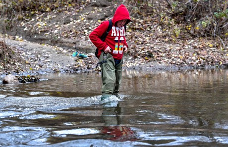Marko Arsovski Crosses River Pcinja Which Editorial Stock Photo - Stock ...