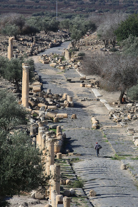 View Ancient City Gadara Umm Qais Editorial Stock Photo - Stock Image ...