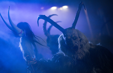Person Dressed Krampus Performs During Krampus Editorial Stock Photo ...