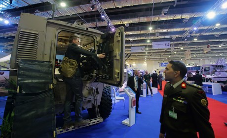 Visitors Look Displayed Exhibits During Edex Editorial Stock Photo ...