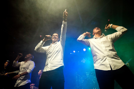 Israeli The Revivo Project band perform during Hanukkah in Budapest ...