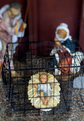 View On Nativity Scene Showing Baby Editorial Stock Photo - Stock Image ...