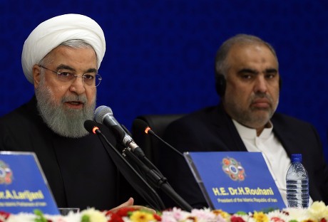 Iranian President Hassan Rouhani L Speaks Editorial Stock Photo - Stock ...