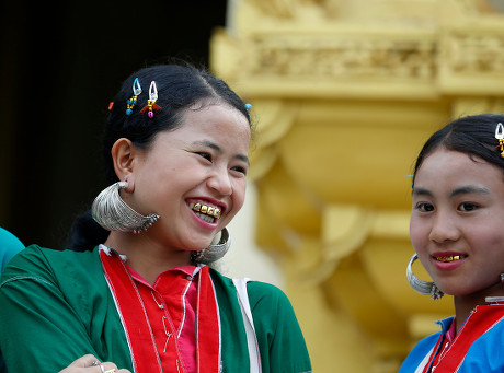 Taang Palaung Ethnic Woman Gold Teeth Editorial Stock Photo - Stock ...