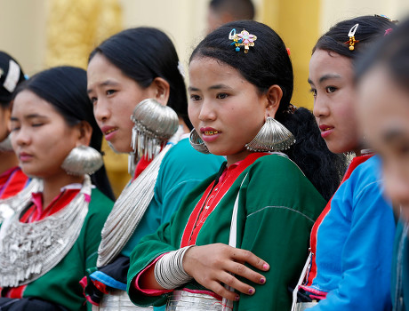 Taang Palaung Ethnic Women Traditional Dress Editorial Stock Photo ...