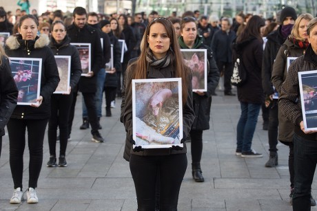 Animal cruelty protest, Madrid, Spain - 08 Dec 2018 Stock Pictures ...