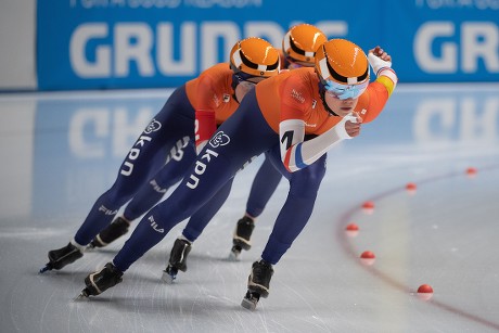 Dutch Skaters Action During Womens Team Editorial Stock Photo - Stock ...