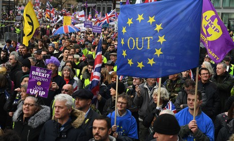 UKIP Brexit Betrayal march, London, United Kingdom - 09 Dec 2018 Stock ...