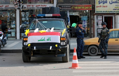 Police Truck Decorated Iraqi Flags Balloons Editorial Stock Photo ...