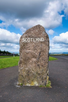 Boundary Stone Scottish English State Border Editorial Stock Photo ...