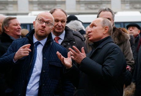 Russian President Vladimir Putin R Attends Editorial Stock Photo ...