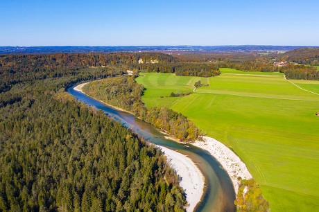 River Course Isar Nature Reserve Isarauen Editorial Stock Photo - Stock ...