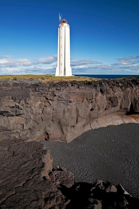 Coastal Landscape Lighthouse Malarrif Snaefellsjoekull National ...