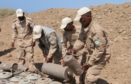 Explosives Experts Collect Mines Explosives Allegedly Editorial Stock ...