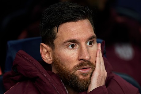 Lionel Messi Fc Barcelona On Bench Editorial Stock Photo - Stock Image ...