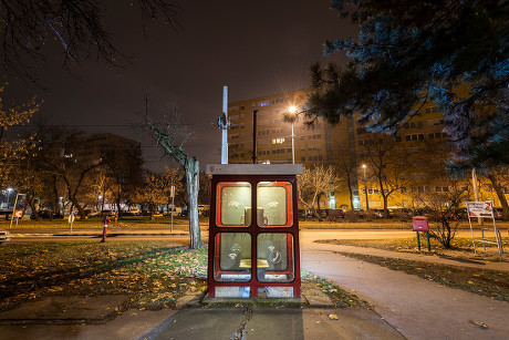 Outdoor Public Telephone Booths Seen 14th Editorial Stock Photo - Stock ...