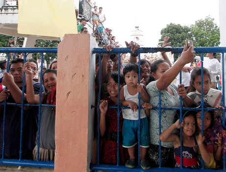 Filipino Residents Seen During Arrival Church Editorial Stock Photo ...