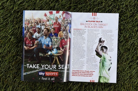 Sky Sports Advert Match Day Programme Editorial Stock Photo - Stock ...