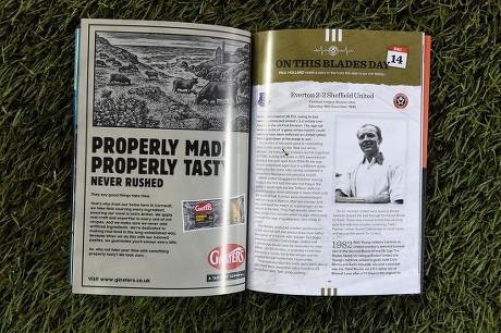 Ginsters Advert Match Day Programme Editorial Stock Photo - Stock Image ...