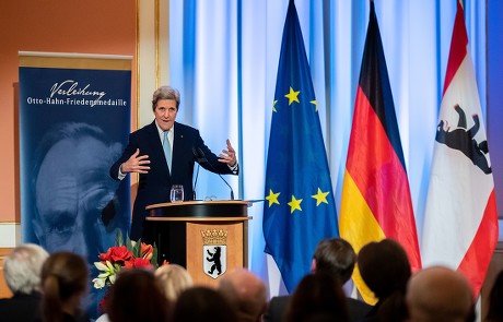Kerry receives Otto Hahn Peace Medal 2018 in Berlin, Germany - 14 Dec ...