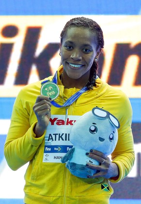 Alia Atkinson Jamaica Poses Her Gold Editorial Stock Photo - Stock ...