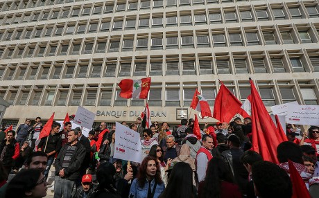 Supporters Lebanese Communist Party Along Activists Editorial Stock ...