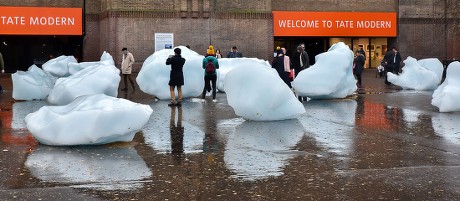 Ice Watch Ice Blocks Installation By Editorial Stock Photo - Stock ...