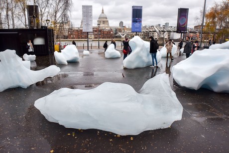 Ice Watch Ice Blocks Installation By Editorial Stock Photo - Stock ...