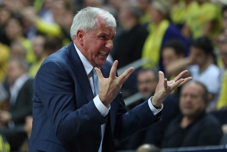 Fenerbahces Head Coach Zelimir Obradovic Reacts Editorial Stock Photo ...