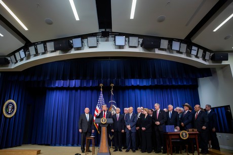 Us President Donald Trump C Rostrum Editorial Stock Photo - Stock Image ...