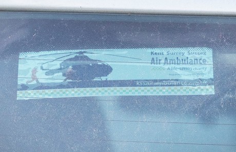 Air Ambulance Sticker Seen Car Parked Editorial Stock Photo - Stock ...