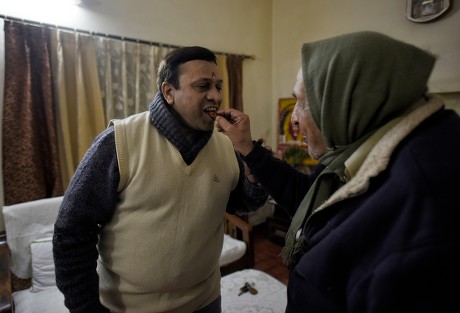 Sushil Sharma Seen His Residence His Redaktionelles Stockfoto ...