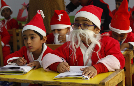School Children Attend Their Classes Santa Editorial Stock Photo ...