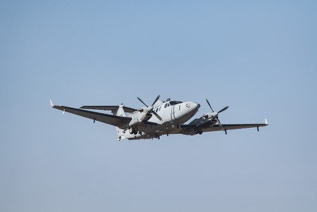 Beechcraft Us Surveillance Aircraft Taking Off Editorial Stock Photo ...