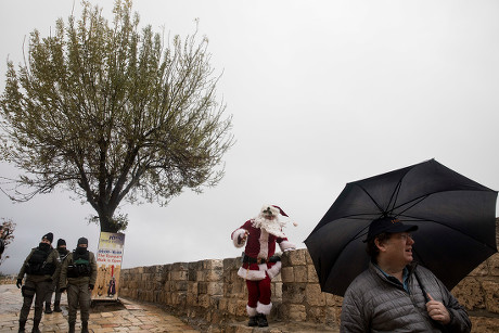 Christian Arab Issa Kassissieh Dressed Santa Editorial Stock Photo ...