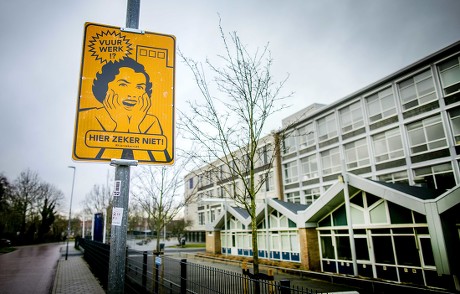 Sign Marking Voluntary Fireworks Free Zone Editorial Stock Photo ...