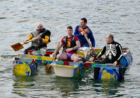 Annual Poole Harbour Bath Tub Race, Dorset, UK - 01 Jan 2019 Stock ...