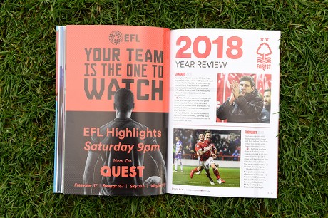 Efl Advert Match Day Programme Editorial Stock Photo - Stock Image ...