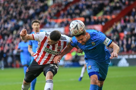 Callum Reynolds Barnet Heads Ball Clear Editorial Stock Photo - Stock ...
