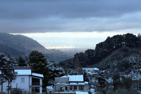 Snow Falls Across Palermo Editorial Stock Photo - Stock Image ...