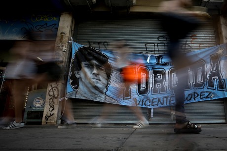 People Walk Past Sign Depicting Former Editorial Stock Photo - Stock ...