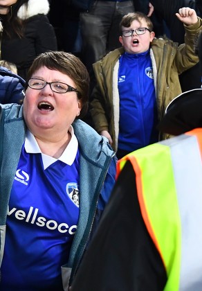 Oldham Fans Celebrate Their Famous Win Editorial Stock Photo - Stock ...