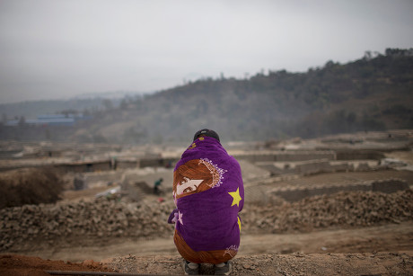 Migrant workers labor at a brick factory in Lalitpur, Nepal - 07 Jan ...