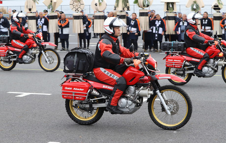 Tokyo Metropolitan Fire Departments Motorcycle Squad Editorial Stock ...