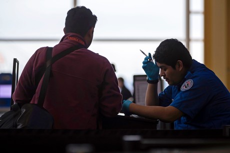 Transportation Security Agency Tsa Agent Checks Editorial Stock Photo ...