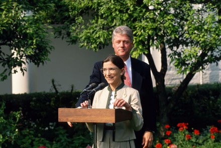 President William Clinton Introduces Judge Ruth Editorial Stock Photo ...