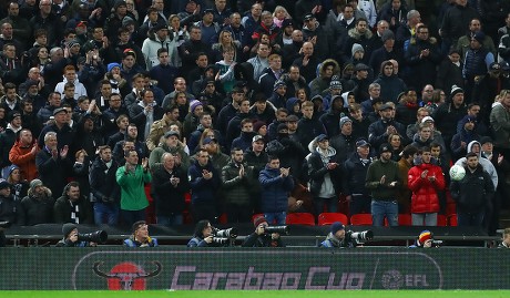 Tottenham Hotspur Supporters Carabao Advertisement Board Editorial ...