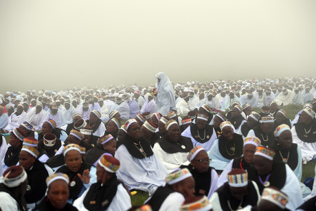Members Shembe Church Pray On Top Editorial Stock Photo - Stock Image ...